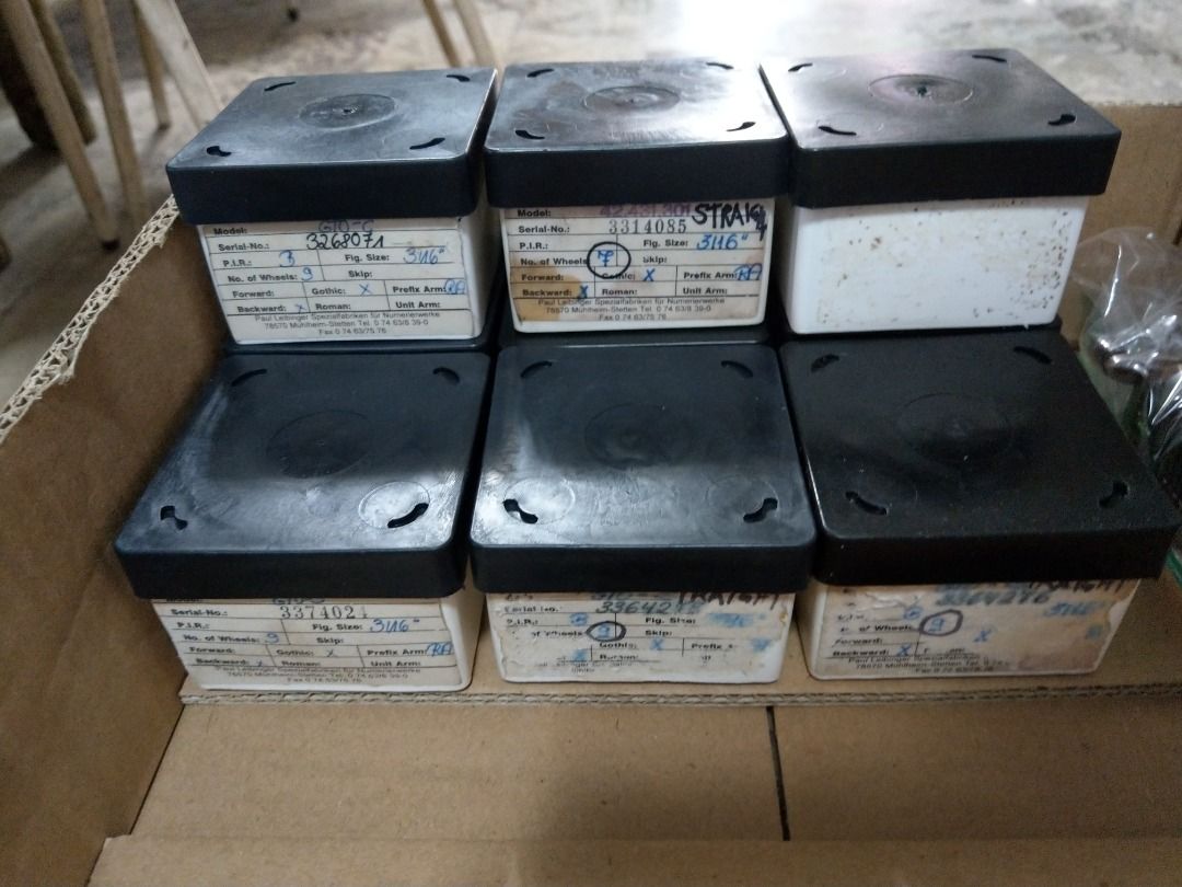 GTO Numbering Machine 7-Wheel/7 Digit & 9-Wheel / 9 Digit Rotary ...