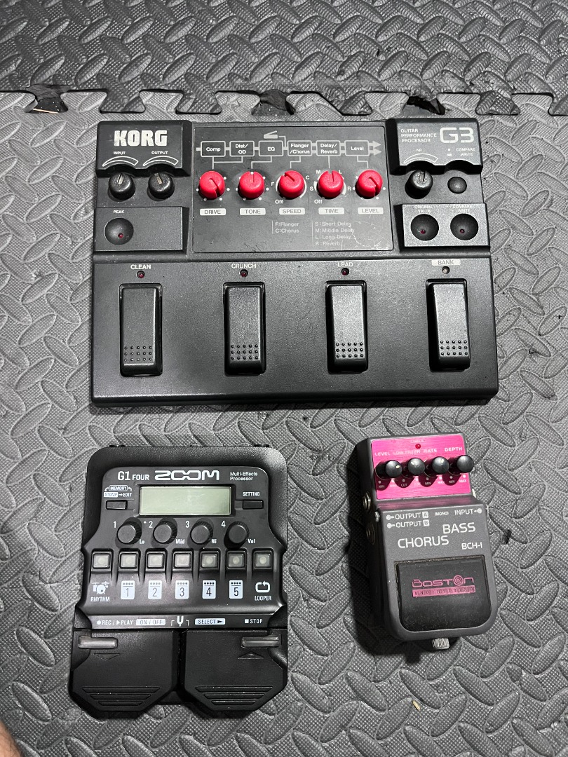 Guitar Multi Effects and Bass Analog Effects ZOOM / KORG / BOSTON ...