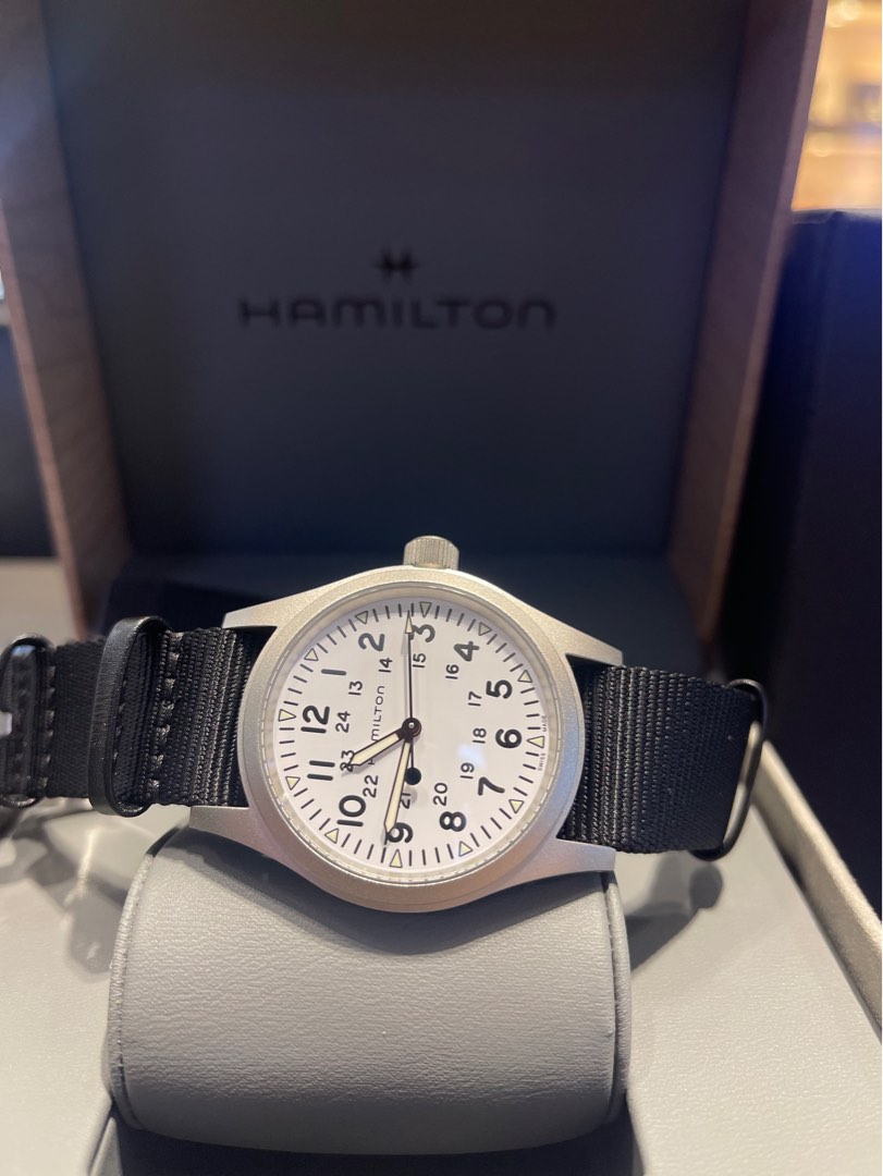 HAMILTON KHAKI FIELD MECHANICAL 38MM H69439910, Men's Fashion, Watches ...