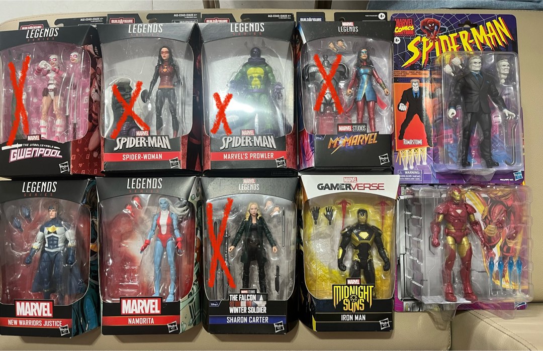 Hasbro Marvel Legends Series Gwenpool, spider-woman, prowler, mcu Ms ...