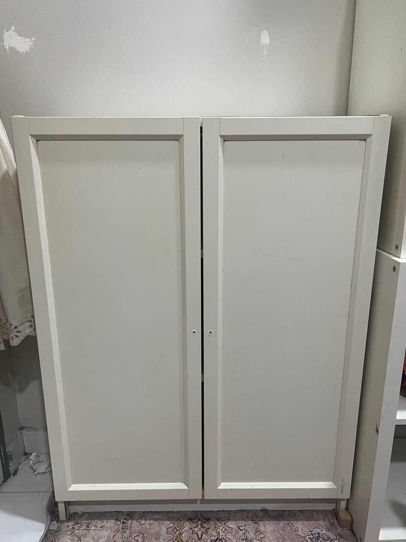 Ikea Billy Bookcase rack shelf cabinet almari with oxberg door ...