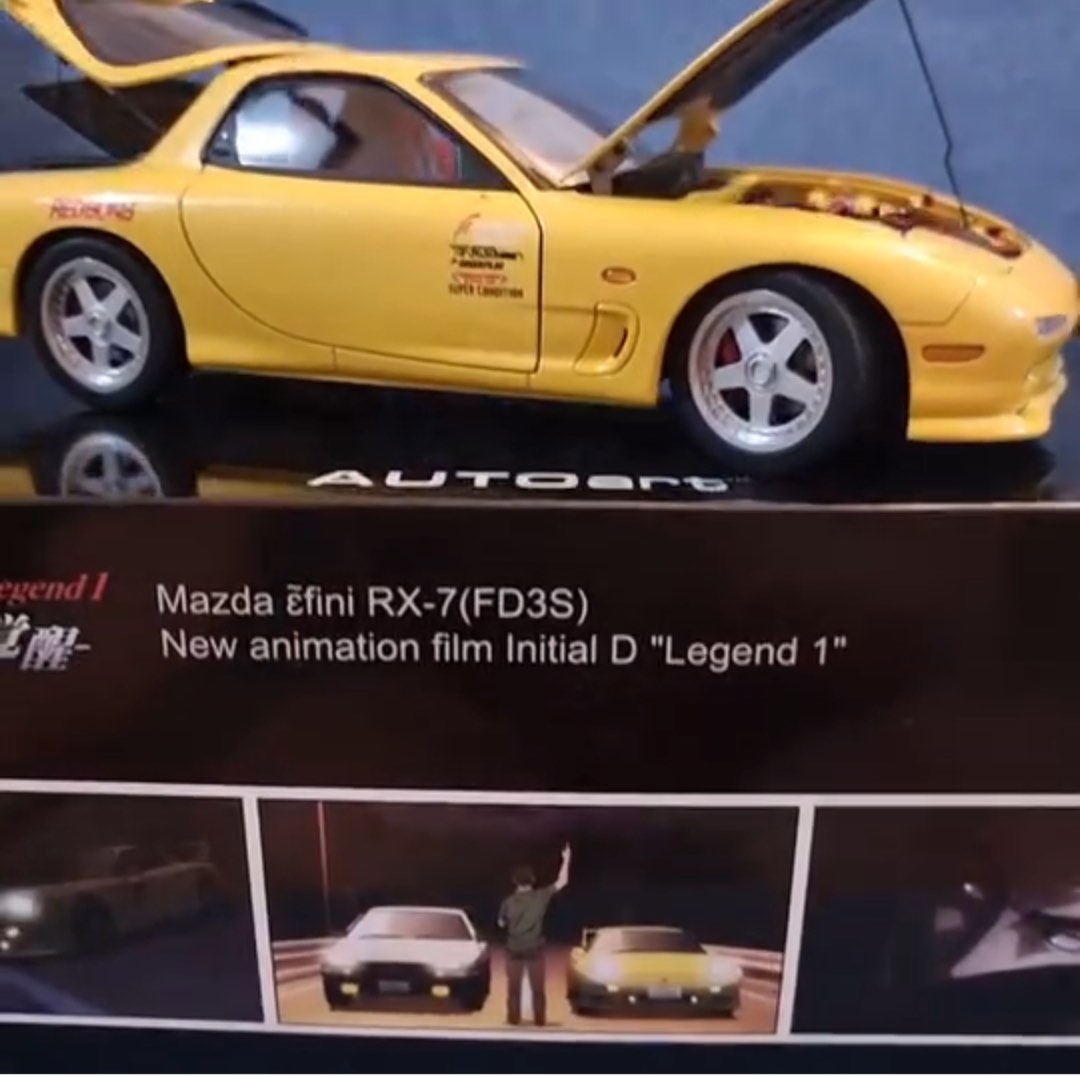 initial d rx7 Autoart, Hobbies & Toys, Toys & Games on Carousell