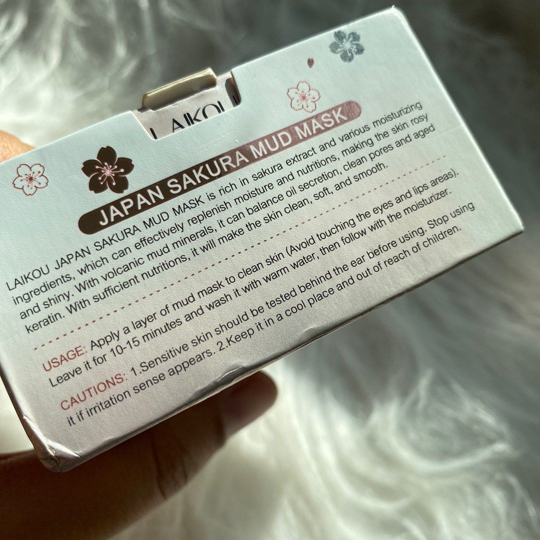 Japan Sakura Mud Mask, Beauty & Personal Care, Face, Face Care on Carousell