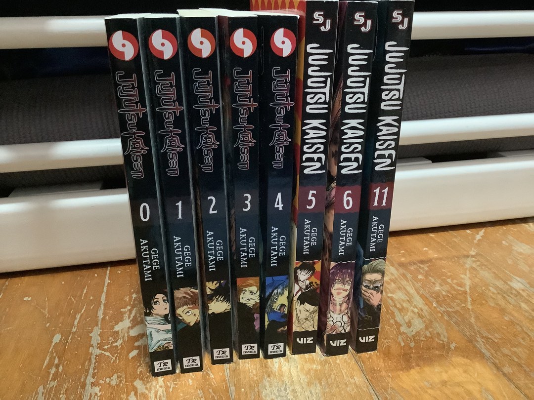 jujutsu kaisen JJK manga volumes 0, 1, 2, 3, 4, 5, 6 and 11, Hobbies ...