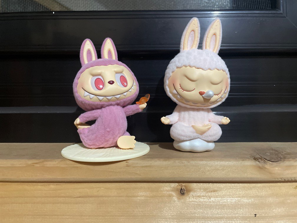 Labubu Lazy Yoga Set Confident and Sleeping, Hobbies & Toys ...