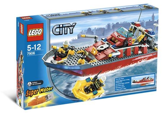 LEGO City Fire Boat set 7906(with box), Hobbies & Toys, Toys & Games on ...