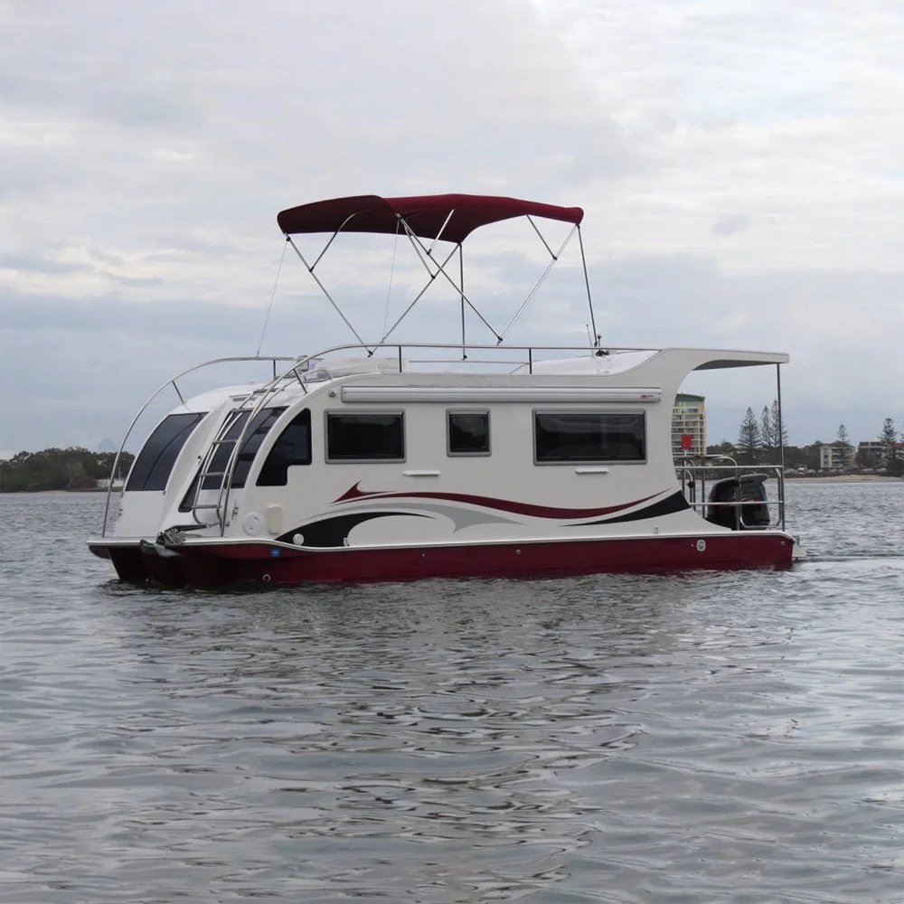 7.9m Luxury Houseboat Pontoon Super Yacht Leisure Trailerable Boathouse ...