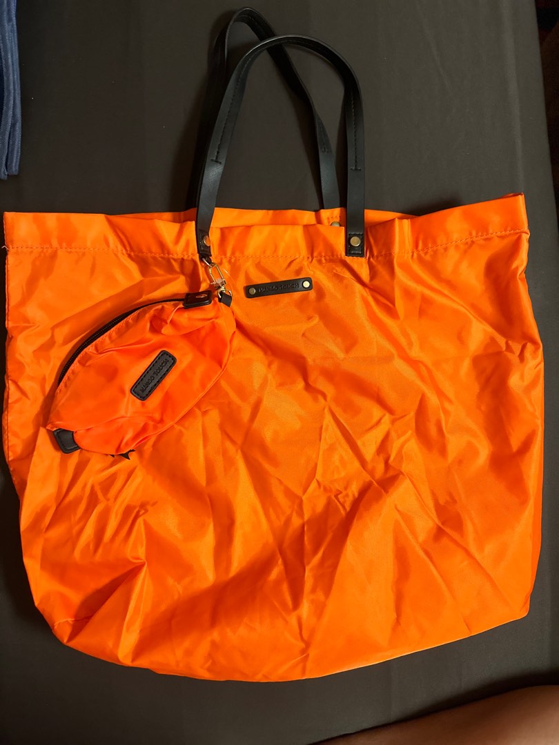Mango Touch foldable Tote bag in Orange, Women's Fashion, Bags ...