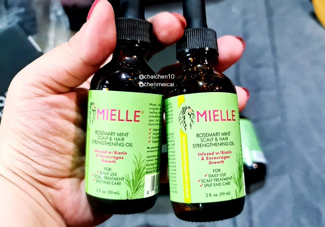 Mielle Organics Rosemary Mint Scalp & Hair Strengthening Oil (2 fl oz ...