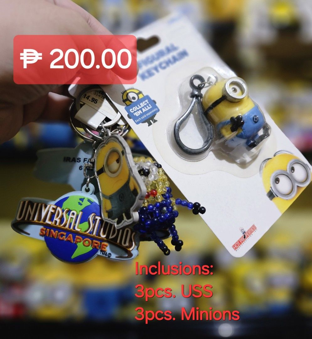 Minions (Despicable Me) Keychains, Hobbies & Toys, Toys & Games on ...