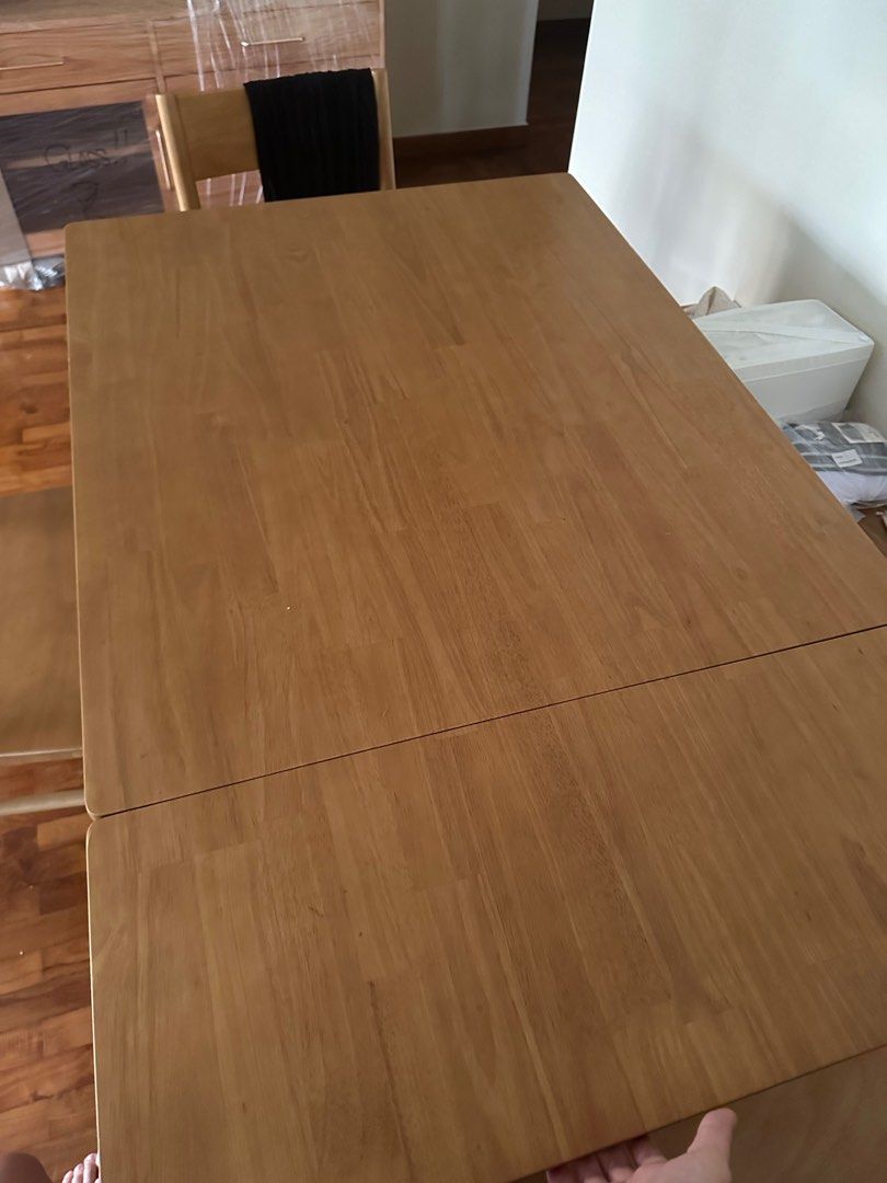 MUJI extendable dining table, Furniture & Home Living, Furniture ...