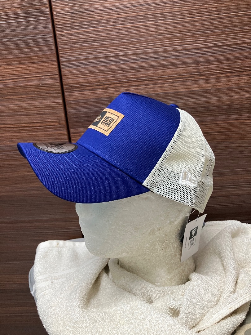 NE Trucker Jepun Cork Outdoor Mount Micro Logo Royal Blue Baseball Cap ...