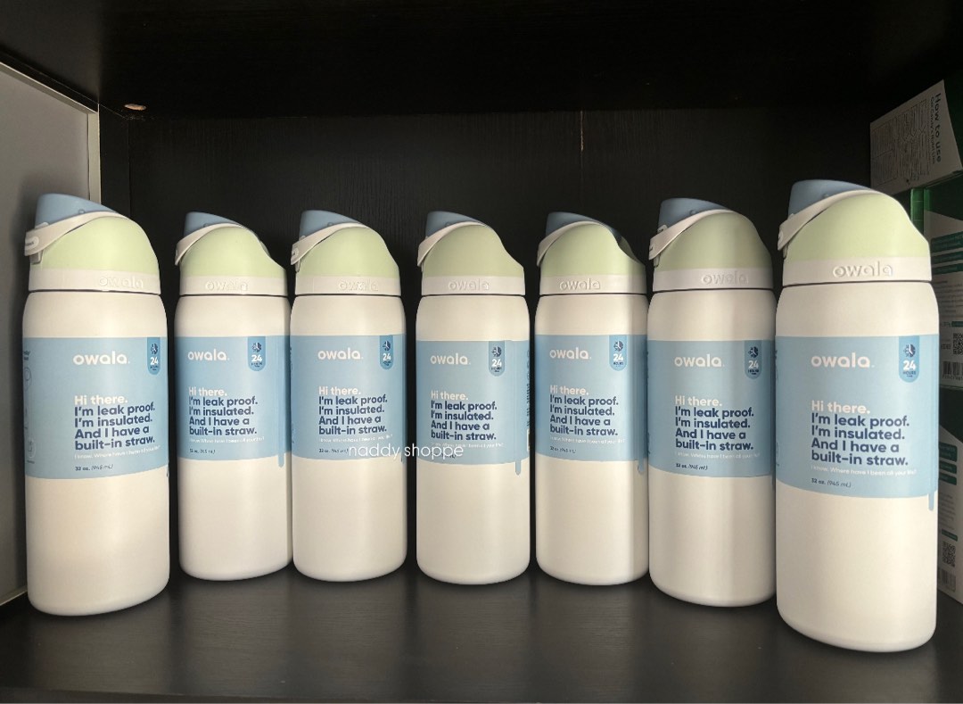 Owala Iced Breeze 32oz Stainless Steel Water Bottle, Furniture & Home ...