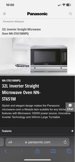 Panasonic 30L Steam Convection Oven NU-SC300, TV & Home Appliances ...