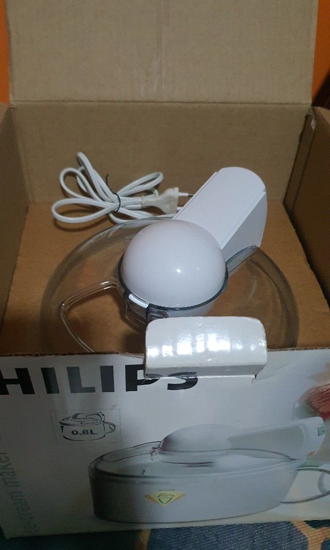 PHILIPS 0.8L Ice Cream Maker HR 2303, TV & Home Appliances, Kitchen ...