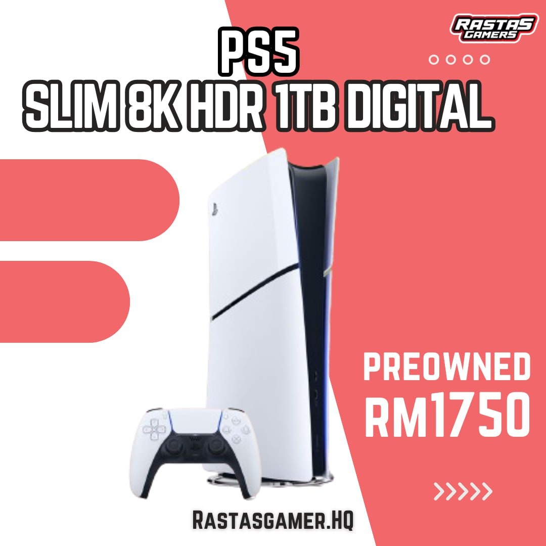 PREOWNED PS5 SLIM 1TB DIGITAL VERSION, Video Gaming, Video Game ...
