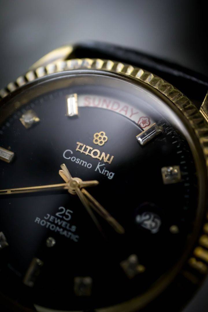 Rare Vintage Titoni Cosmo King "Presidential" Day & Date Swiss Made ...