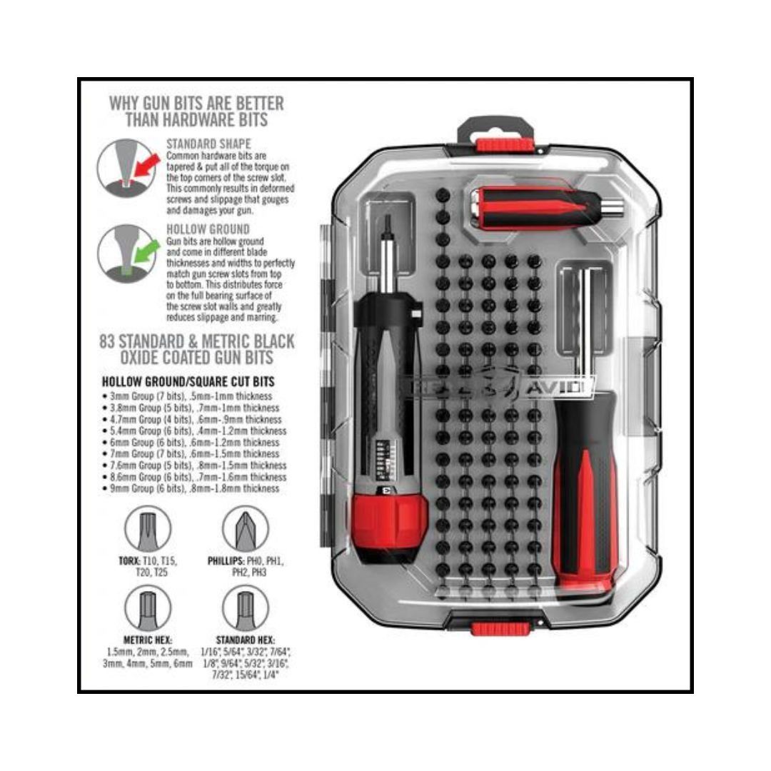 Real Avid Smart Torq & Driver Set | 83 Bits, LED Bit Driver & Small ...