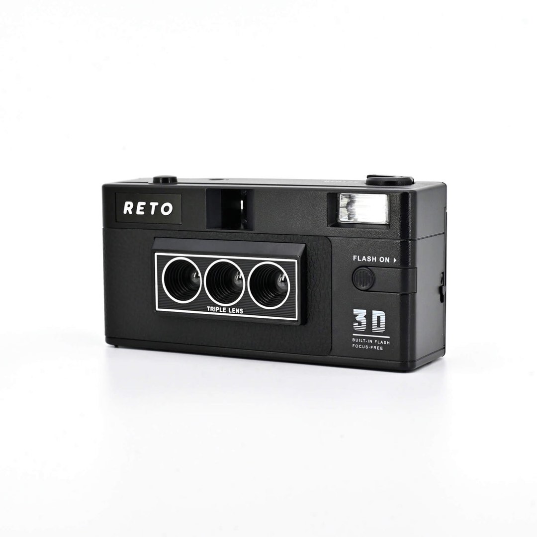 RETO 3D Classic 35mm Film Camera Classic Edition Built-In Flash Film ...