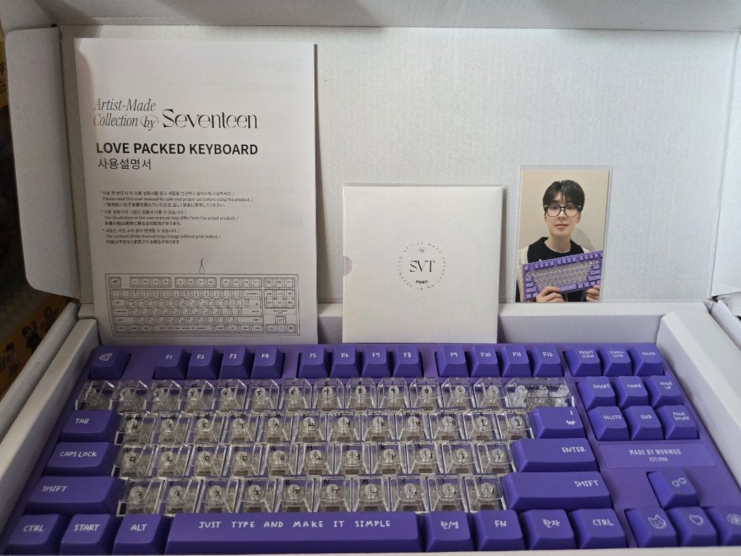 Seventeen Wonwoo Love Packed Keyboard, Hobbies & Toys, Collectibles ...