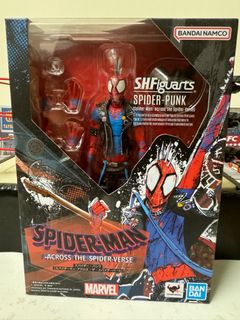 ( SEAL+BROWN BOX) SHF Spiderman Red Blue Suit Final Swing, Hobbies ...