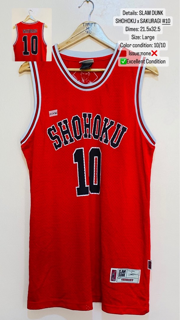 SLAM DUNK x SHOHOKU SAKURAGI, Men's Fashion, Tops & Sets, Tshirts & Polo Shirts on Carousell