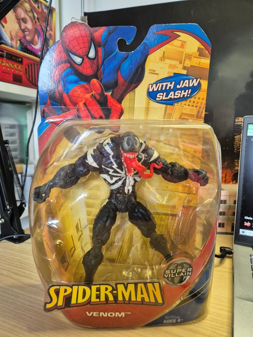 Venom Y Spiderman Slash MARVEL SPIDER MAN CLASSICS VENOM W/ JAW SLASH