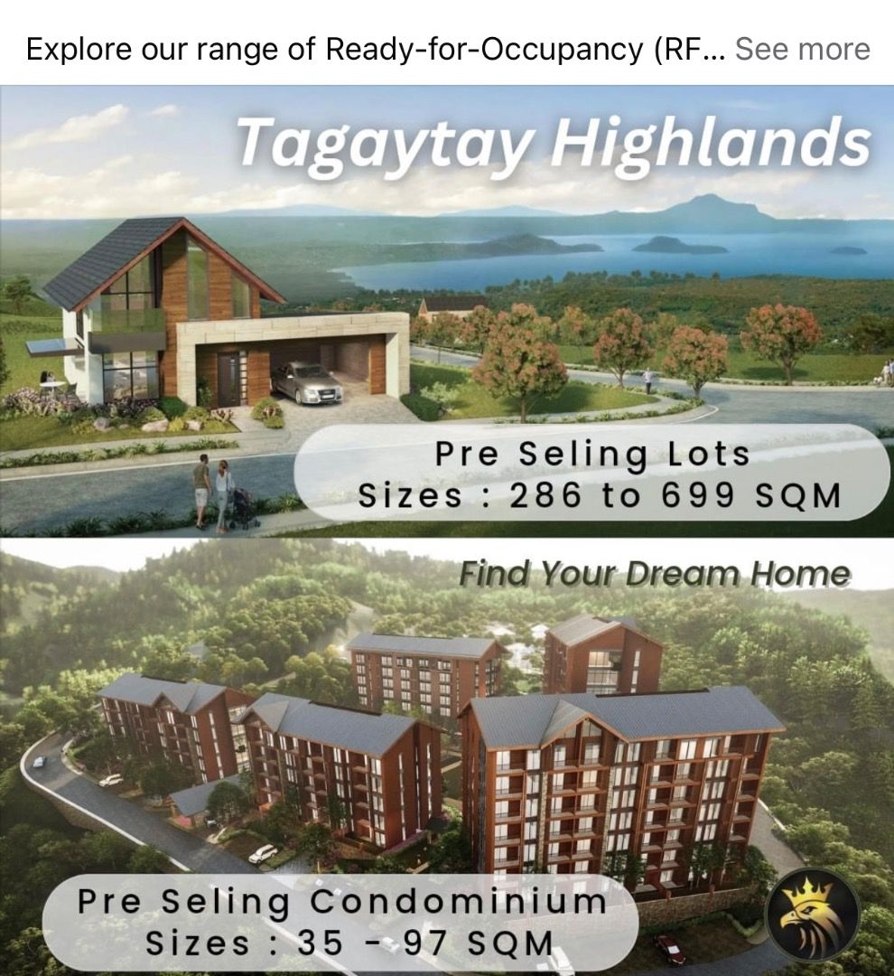 TAGAYTAY HIGHLANDS a Mountain Resort Residences, condominiums and residential development pre ...