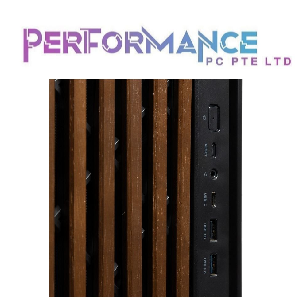 Tecware Timber TG case with real wood front panel Black / White ( Usb 3 ...