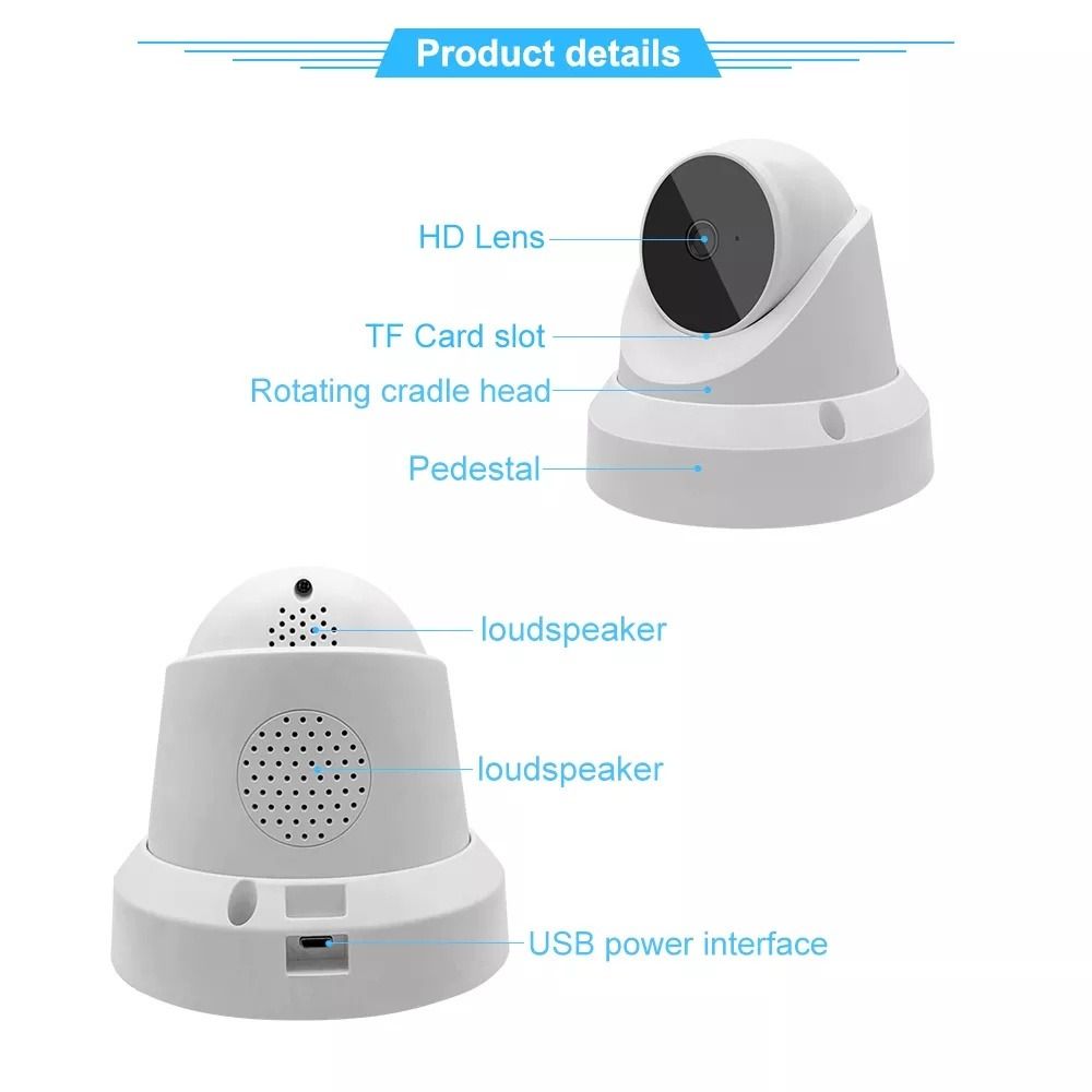V380 Q1 Indoor Dome PTZ Camera 360° Horizontal Static Rotation Anti ...
