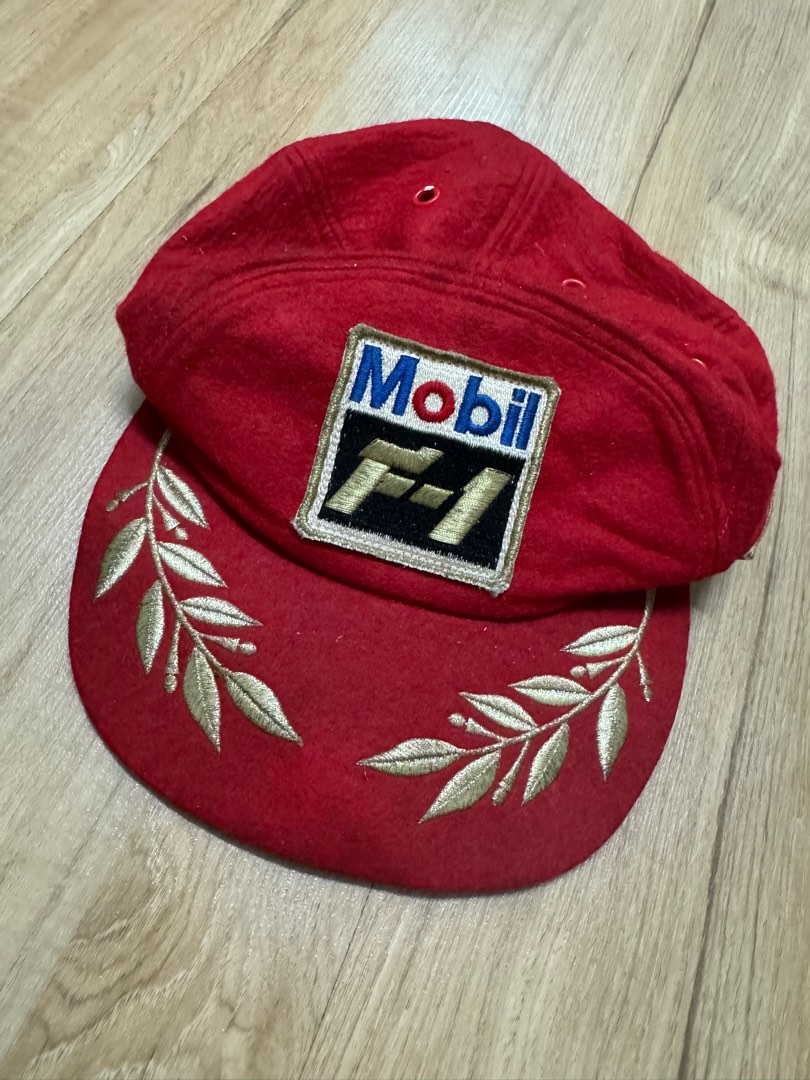 VINTAGE MOBIL F1 RACING TEAM PODIUM HAT, Hobbies & Toys, Collectibles ...