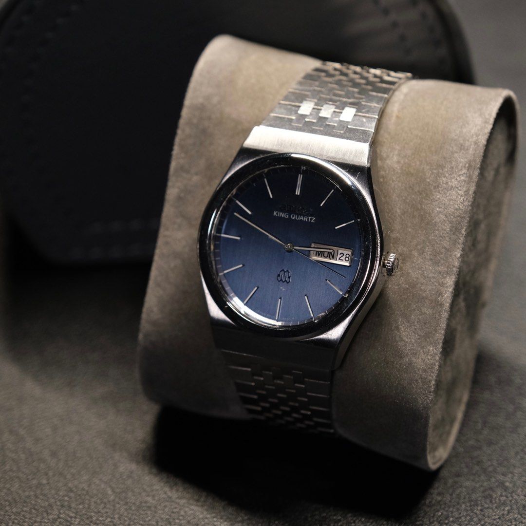 VINTAGE SEIKO KING QUARTZ WATCH BLUE DIAL, Men's Fashion, Watches ...
