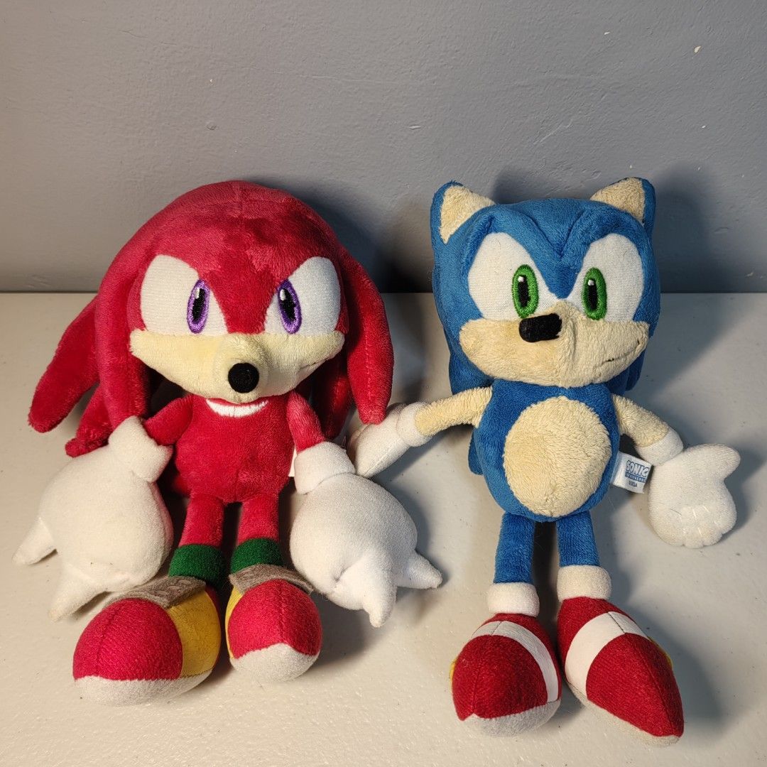 2007 Sanei Sega Sonic & Knuckles Plush set, Hobbies & Toys, Memorabilia & Collectibles, Vintage ...