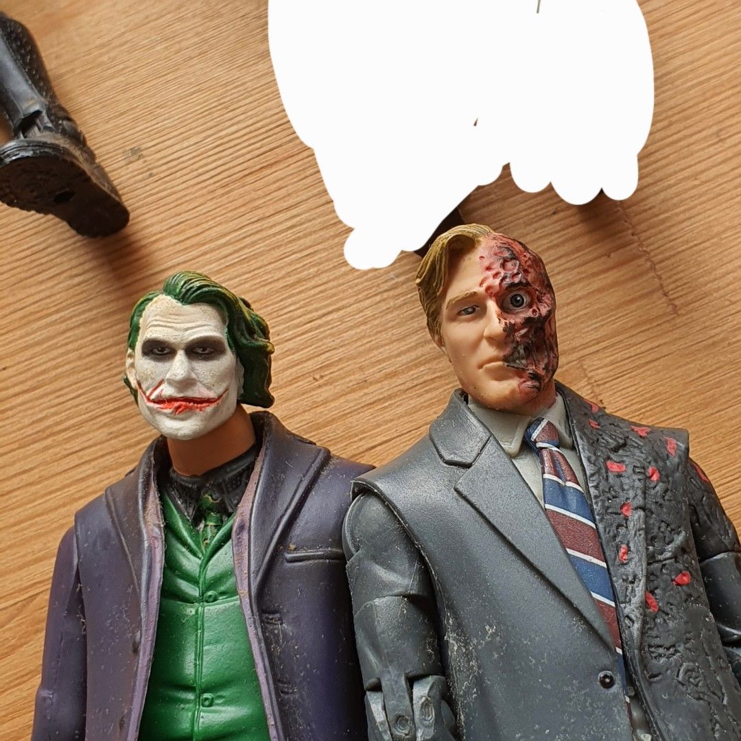 6x DC The Dark Knight Batman Two Face Joker Scarecrow Bane Mattel Movie ...