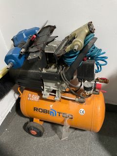 [COMPRESSOR ONLY] PUMA HUSH-25 / HUSH25 1HP 25L Oil Free / Oilless Air ...