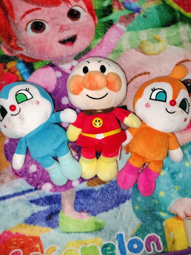 Anpanman Characters Plush Set, Hobbies & Toys, Toys & Games on Carousell