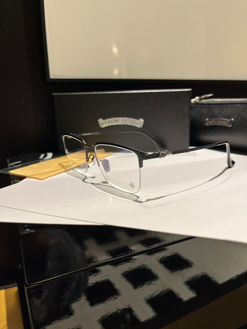 Chrome Hearts Titanium Glass Frame, Men's Fashion, Watches ...
