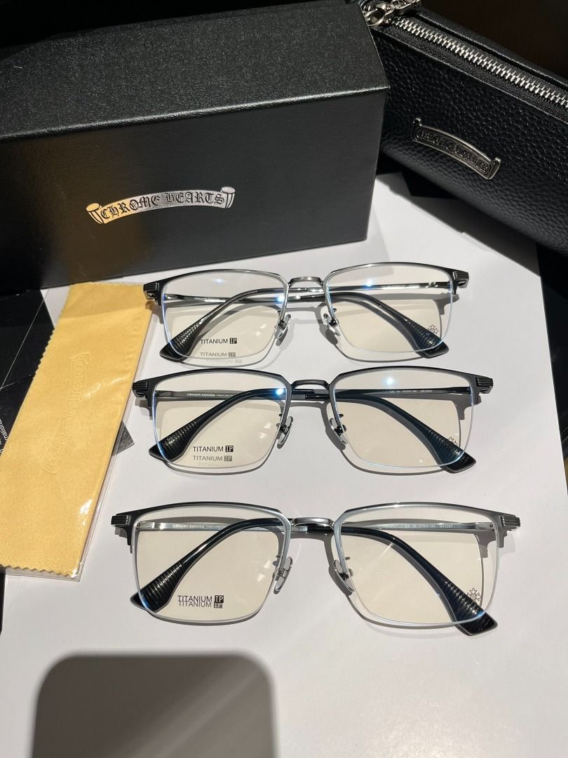 Chrome Hearts Titanium Glass Frame, Men's Fashion, Watches ...