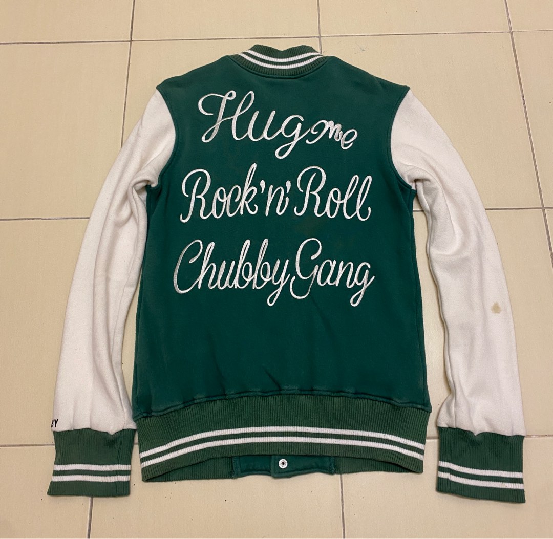 Chubby Gang Rock N Roll Varsity Jacket, Women's Fashion, Coats, Jackets ...
