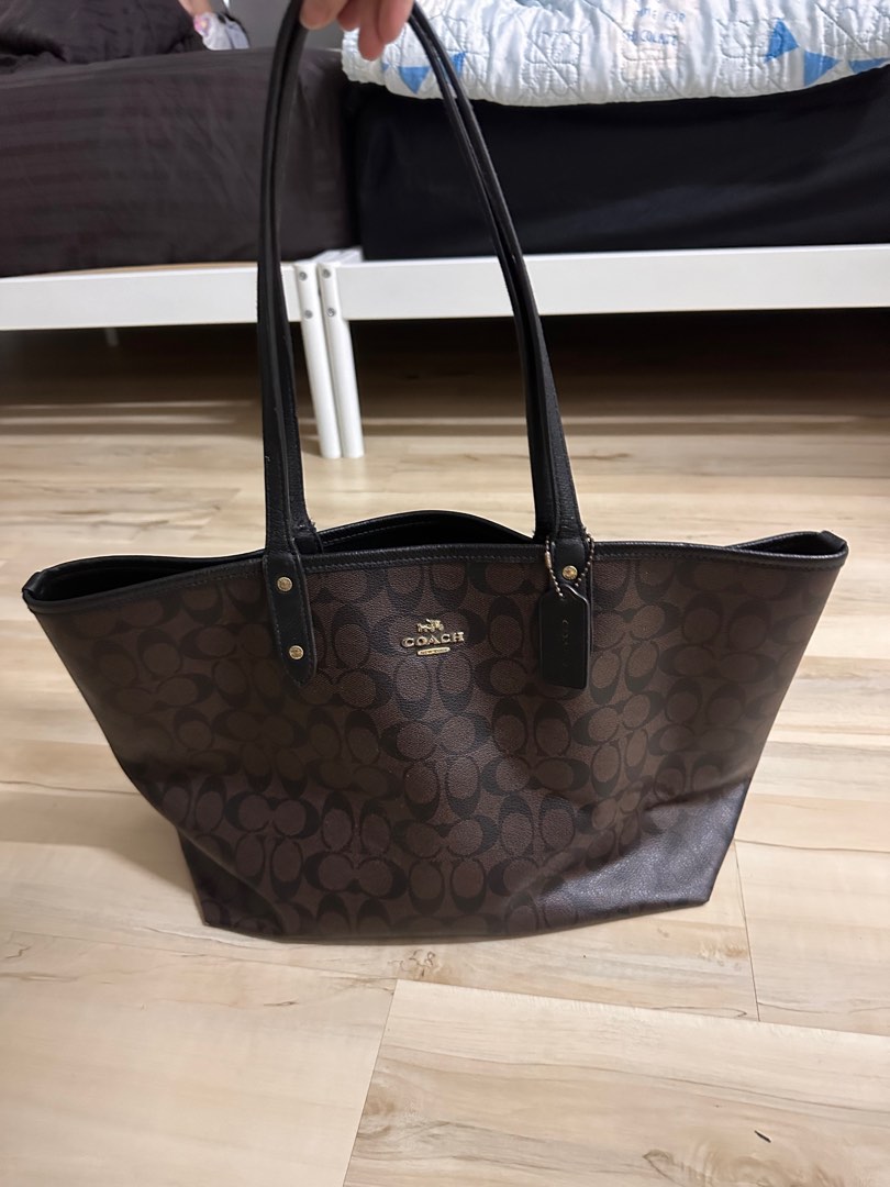 Coach Monogram Tote Bag, Women's Fashion, Bags & Wallets, Tote Bags on ...