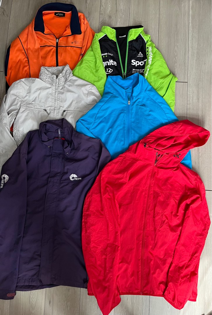 COMBO BRANDED WINDBREAKER UNIQLO/ADIDAS/ASICS/ZARA/NEPA, Men's Fashion ...