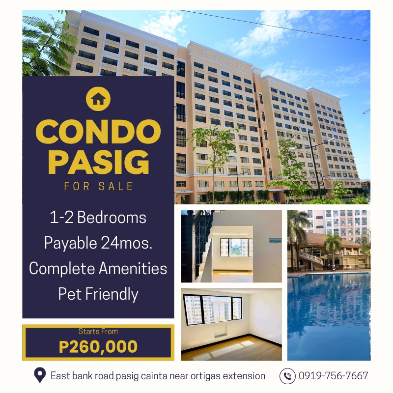 CONDO RENT TO OWN PASIG CAINTA ORTIGAS EXTENSION 1-2BR NEAR TAYTAY ...