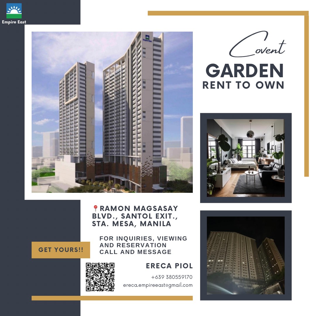 “Covent Garden Rent to Own in Metro Manila, Complete Amenities and ...