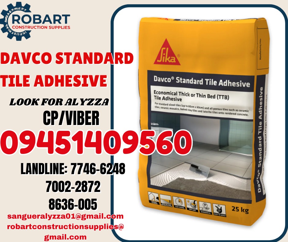 DAVCO STANDARD TILE ADHESIVE, Commercial & Industrial, Construction ...