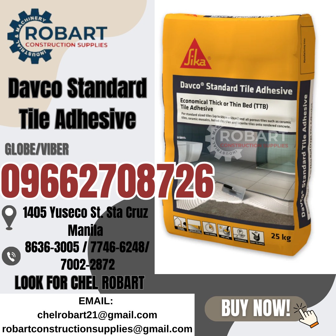 DAVCO STANDARD TILE ADHESIVE, Commercial & Industrial, Construction ...