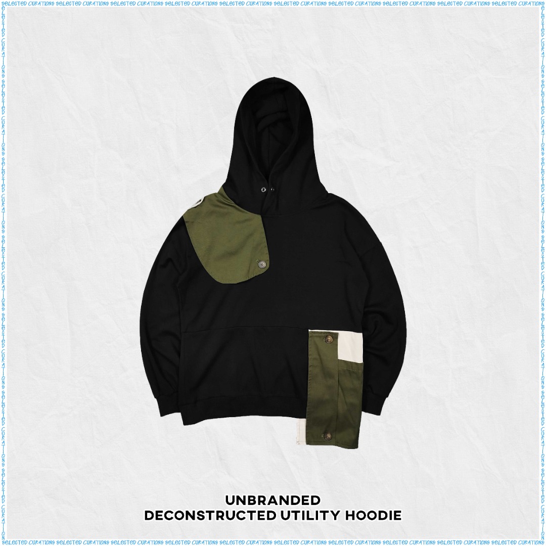 DECONSTRUCTED UTILITY HOODIE, Men's Fashion, Tops & Sets, Hoodies on ...