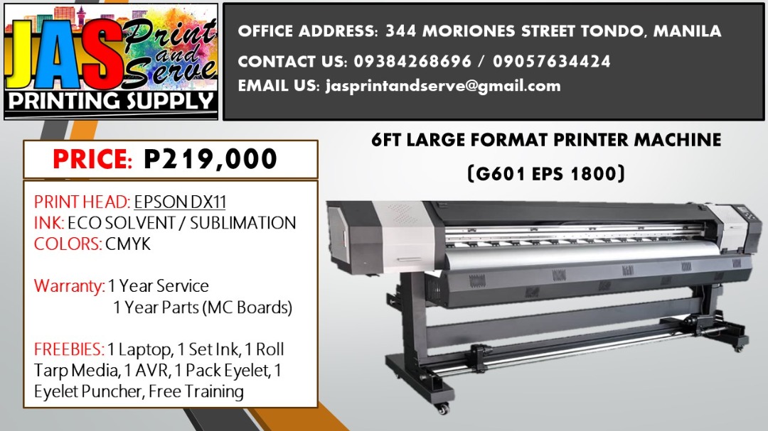 DIGITAL PRINTER, 6ft, 10ft Eco Solvent Printer Machine, Sublimation ...