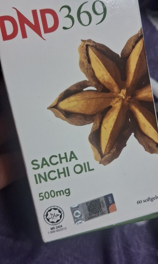 DND 369 sacha inchi oil 500mg , 60 softgels original, Health ...