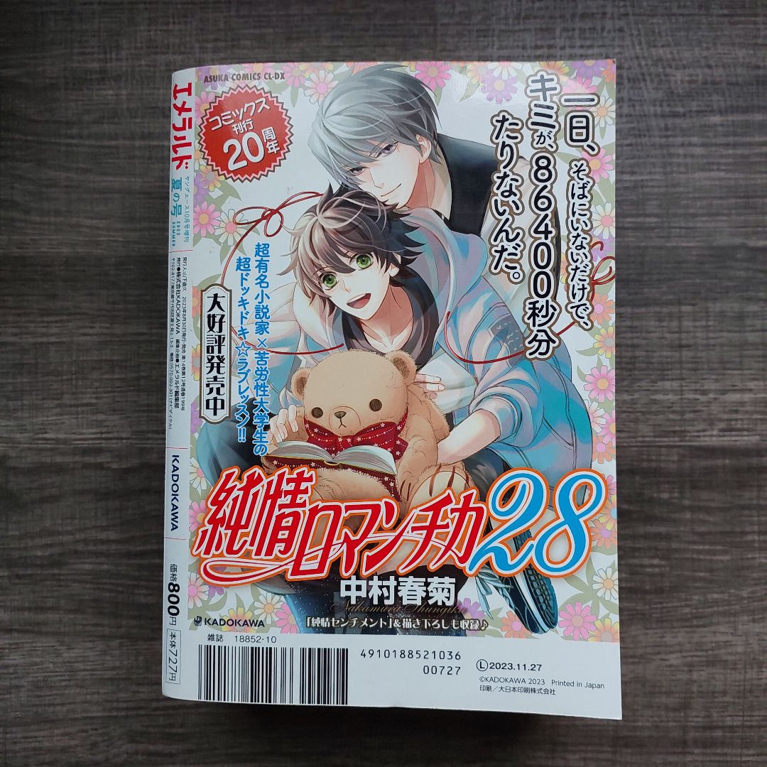 Emerald Magazine Summer 2023 | Manga Yaoi BL Boys Love Sekaiichi ...