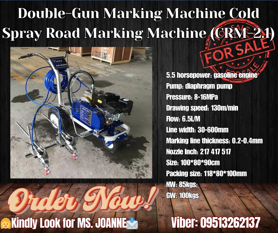 For Sale Double-Gun Marking Machine Cold Spray Road Marking Machine ...